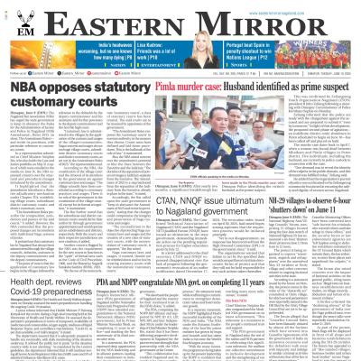 Eastern Mirror June 10, 2025 - Page 1 - Eastern Mirror Epaper