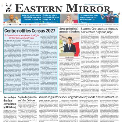 Eastern Mirror June 17, 2025 - Page 1 - Eastern Mirror Epaper