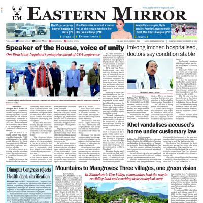 Eastern Mirror November 10, 2025 - Page 1 - Eastern Mirror Epaper