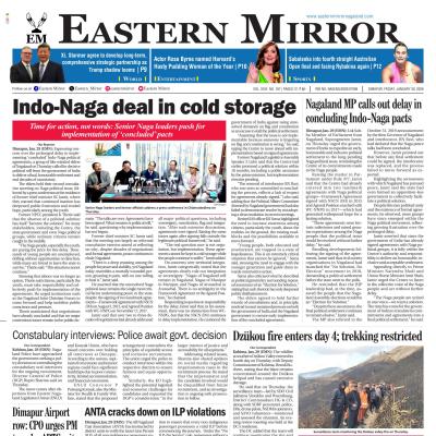 Eastern Mirror January 30, 2026 - Page 1 - Eastern Mirror Epaper