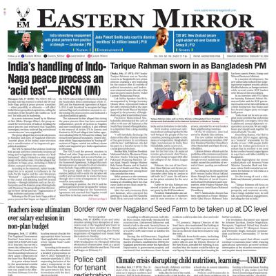 Eastern Mirror February 18, 2026 - Page 1 - Eastern Mirror Epaper