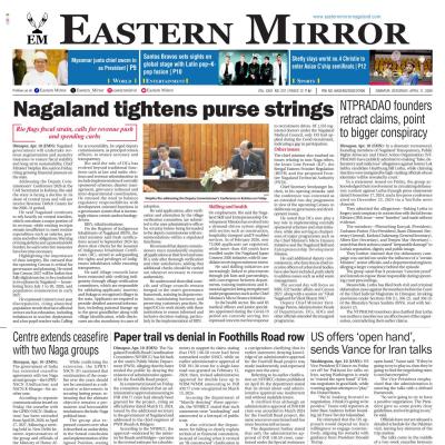 Eastern Mirror April 11, 2026 - Page 1 - Eastern Mirror Epaper
