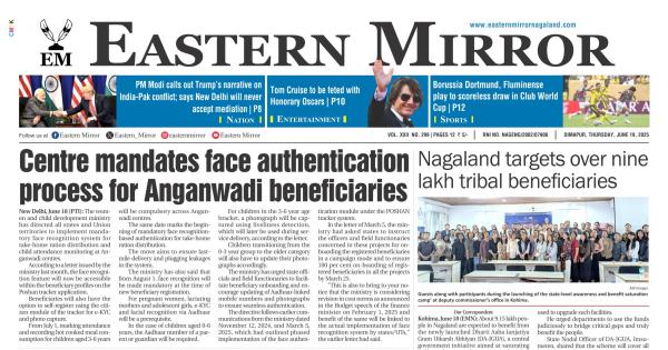 Eastern Mirror June 19, 2025 - Page 1 - Eastern Mirror Epaper