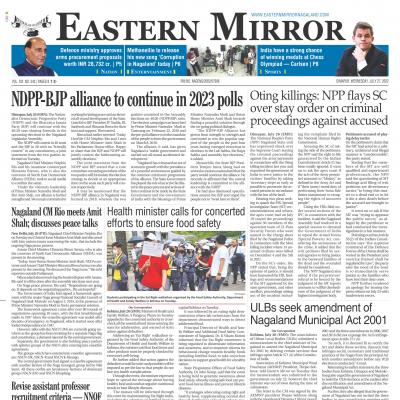 Eastern Mirror July 27 2022 - Page 1 - Eastern Mirror Epaper